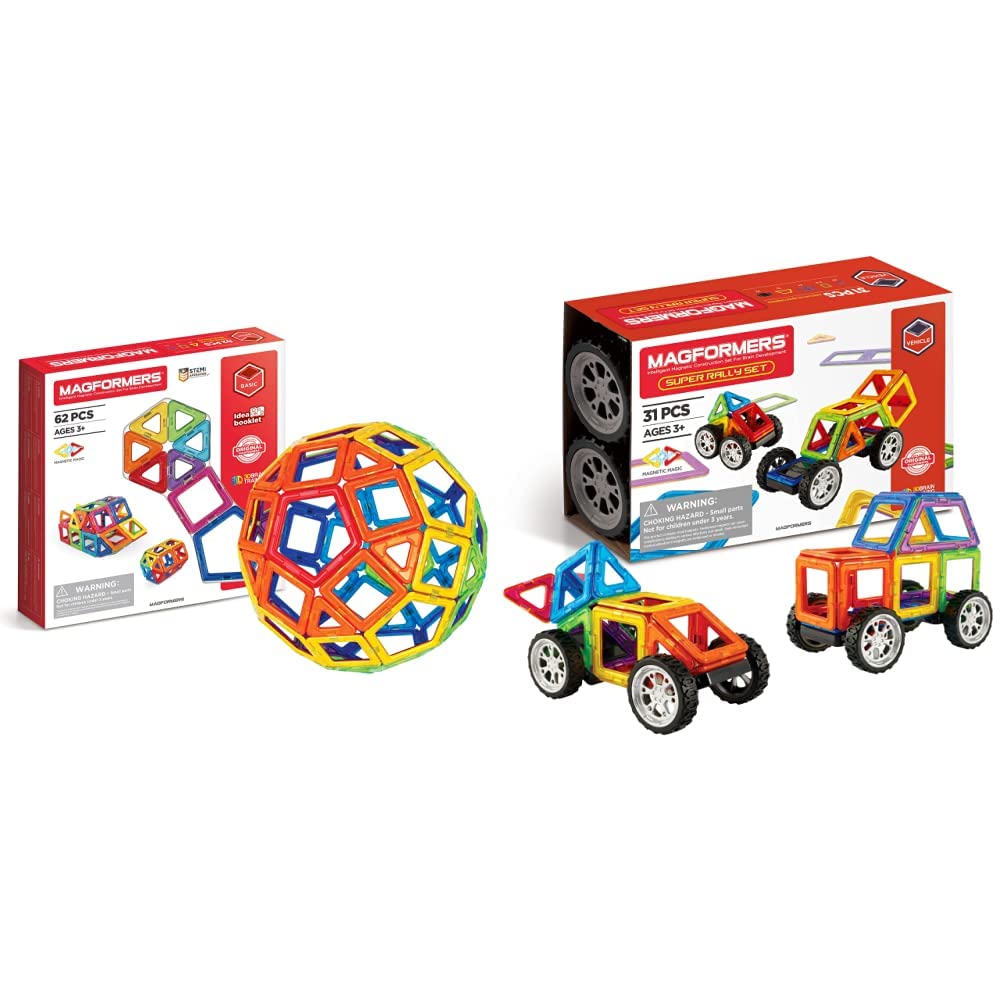 Buy Magformers62-piece Magnetic Building Blocks Tiles Toy. Magnetic ...