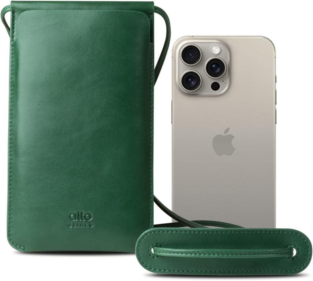 Amazon.com: alto Leather Phone Purse, Italian Leather Crossbody Phone ...