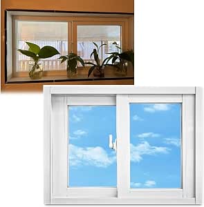 Amazon.com: Basement Household Window Slider, Horizontal Sliding ...