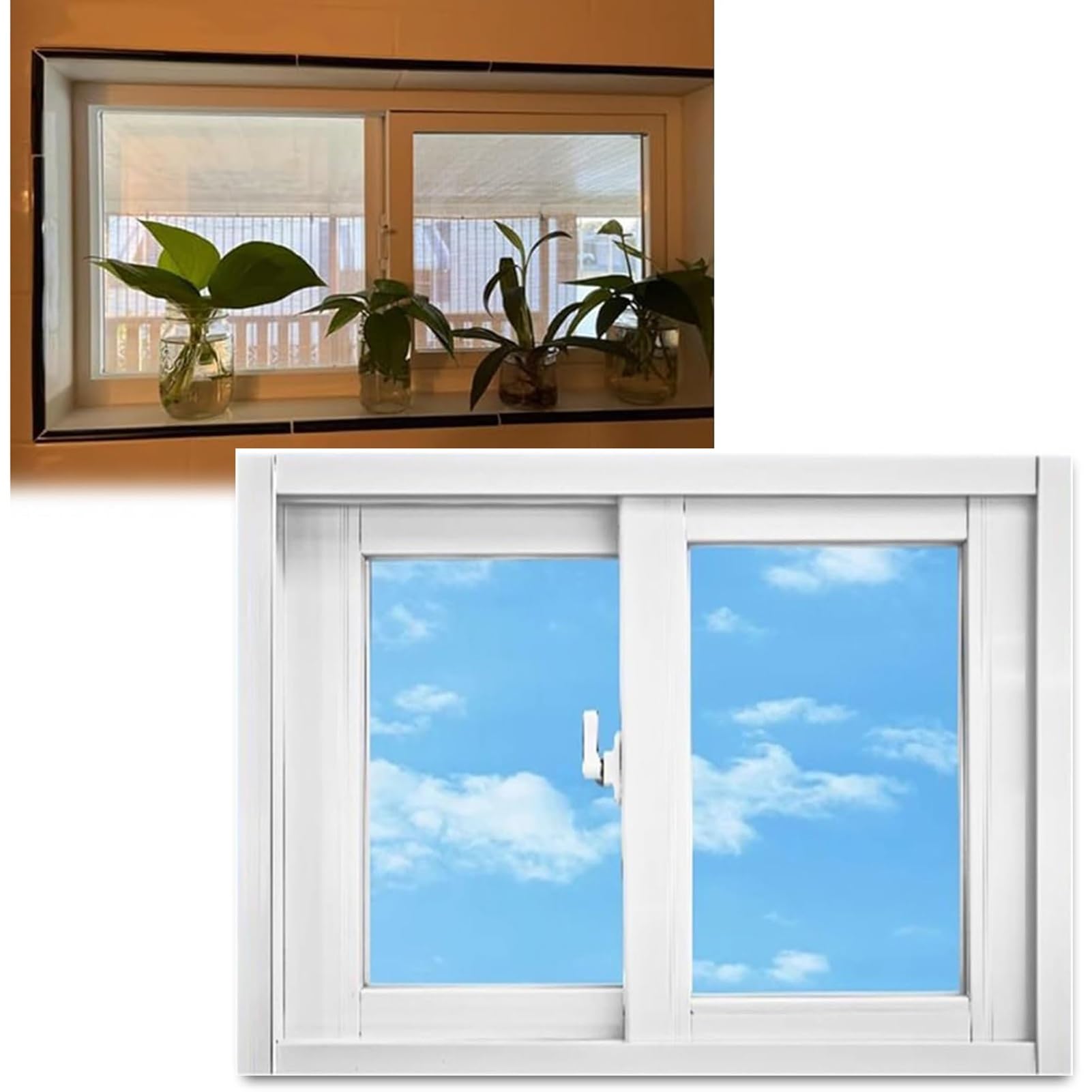 Amazon.com: Basement Household Window Slider, Horizontal Sliding ...