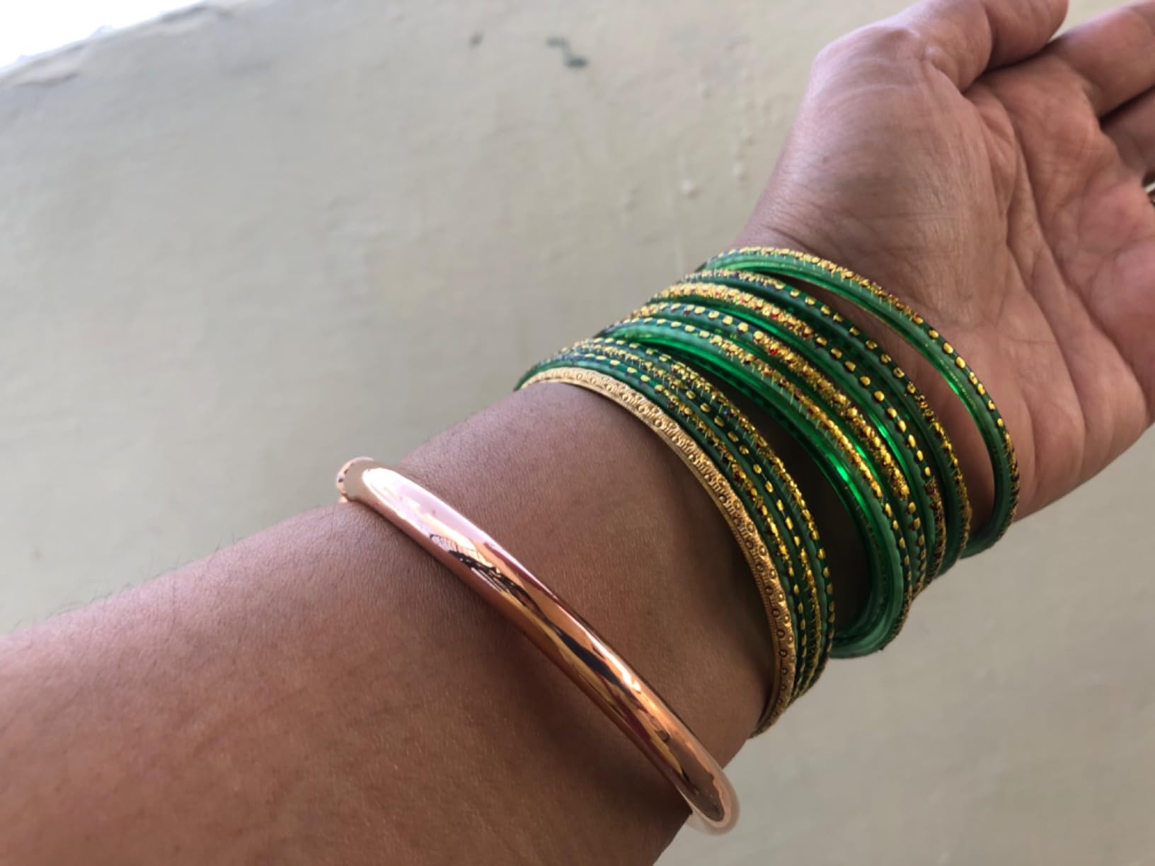 Buy CHAKRADHARI Women Pure Copper Bangle Tamba Kada Free Size For ...