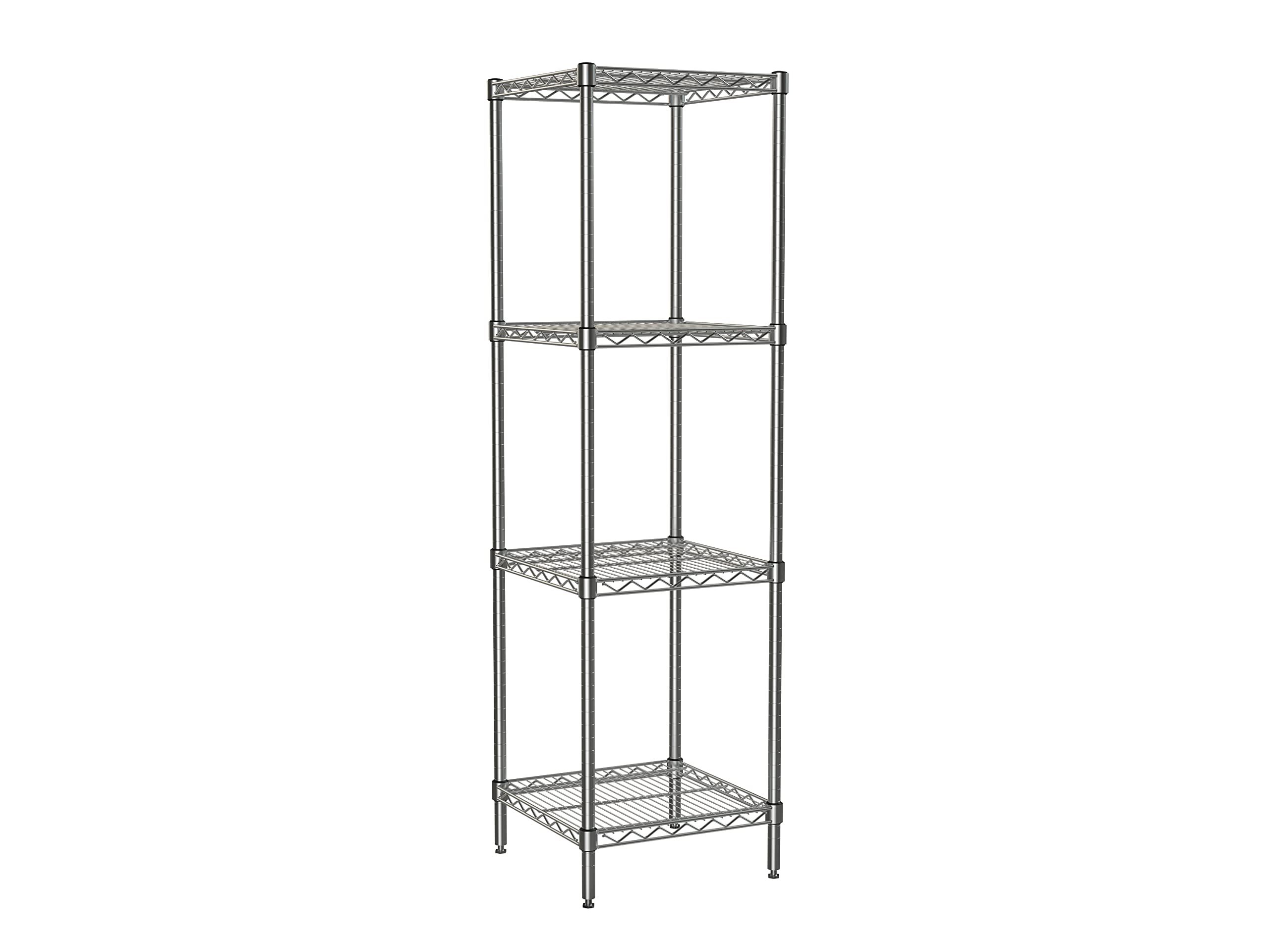 Amazon.com: Tarrison 4-Shelf Adjustable, Heavy Duty Storage Shelving ...