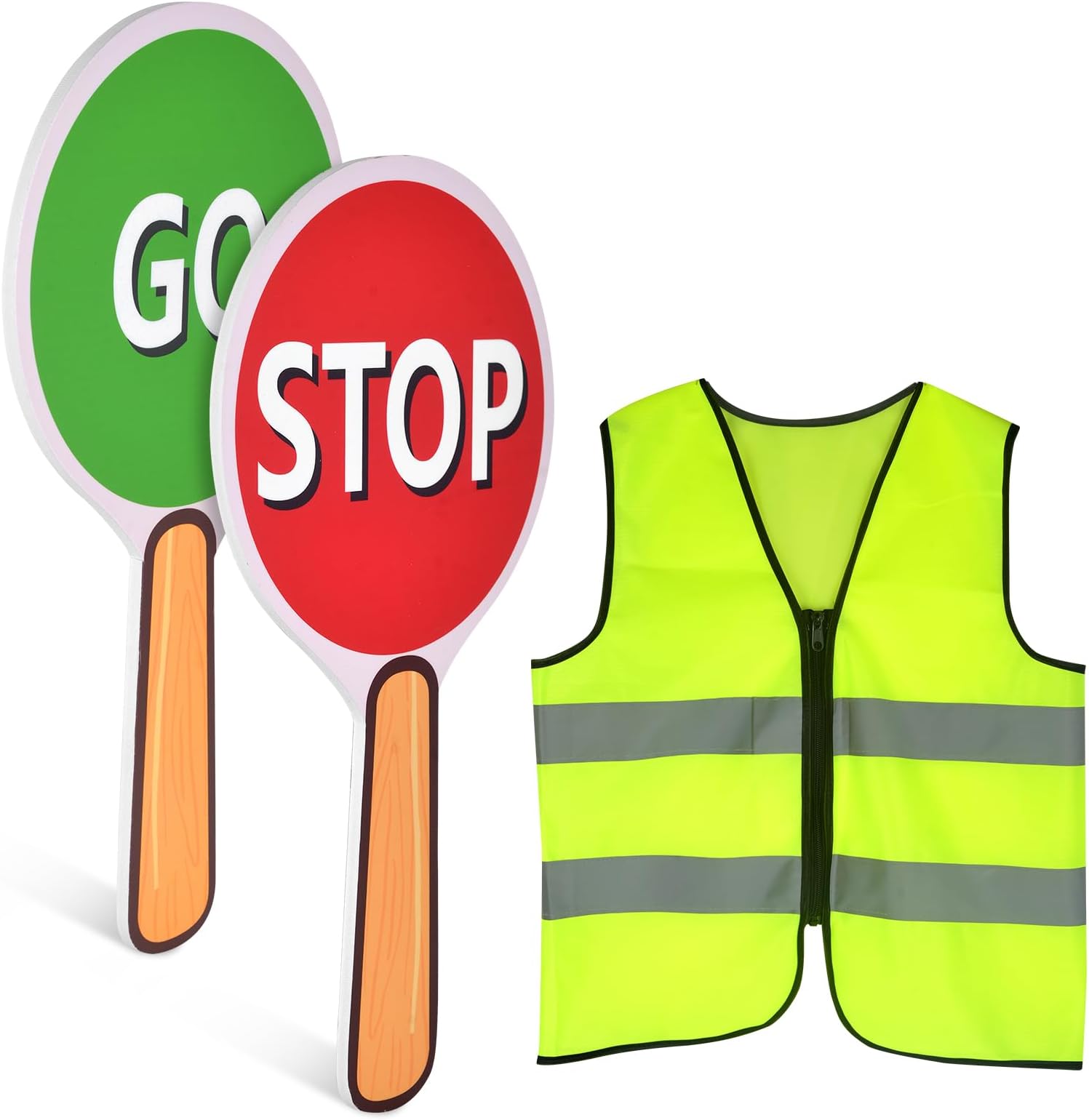 Amazon.com: Go Stop Shape Street Traffic Road Educational Aluminum ...