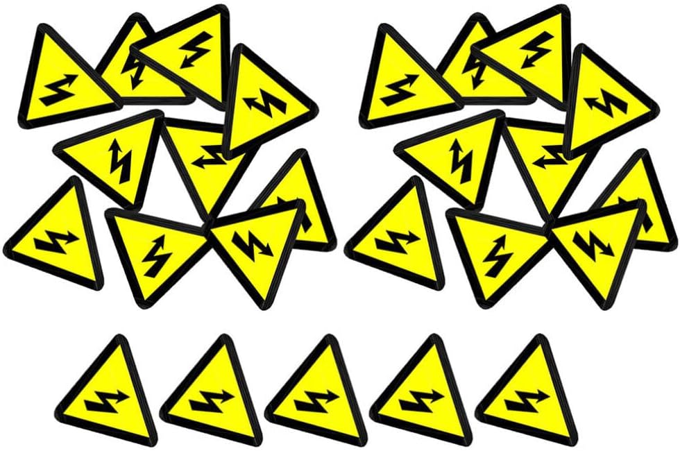 Amazon.com: 25pcs High Voltage Warning Stickers Electrical Hazard ...