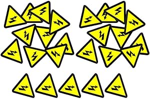 Amazon.com: 25pcs High Voltage Warning Stickers Electrical Hazard ...