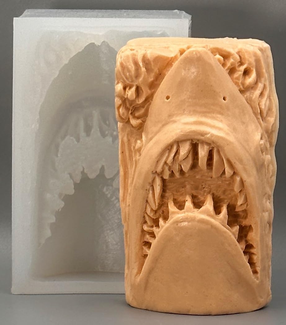 Amazon.com: Jaws Silicone Mold for SOAP Making Plaster Wax Resin Clay Shark