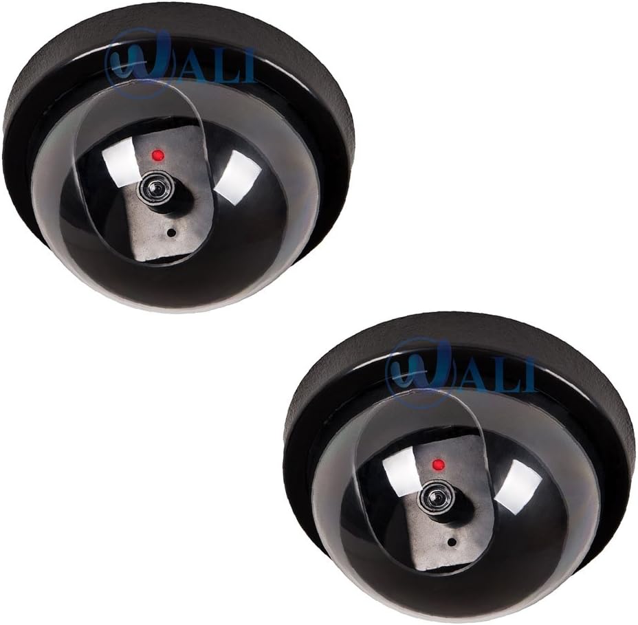 Amazon.com : WALI Dummy Fake Security CCTV Dome Camera with Flashing ...