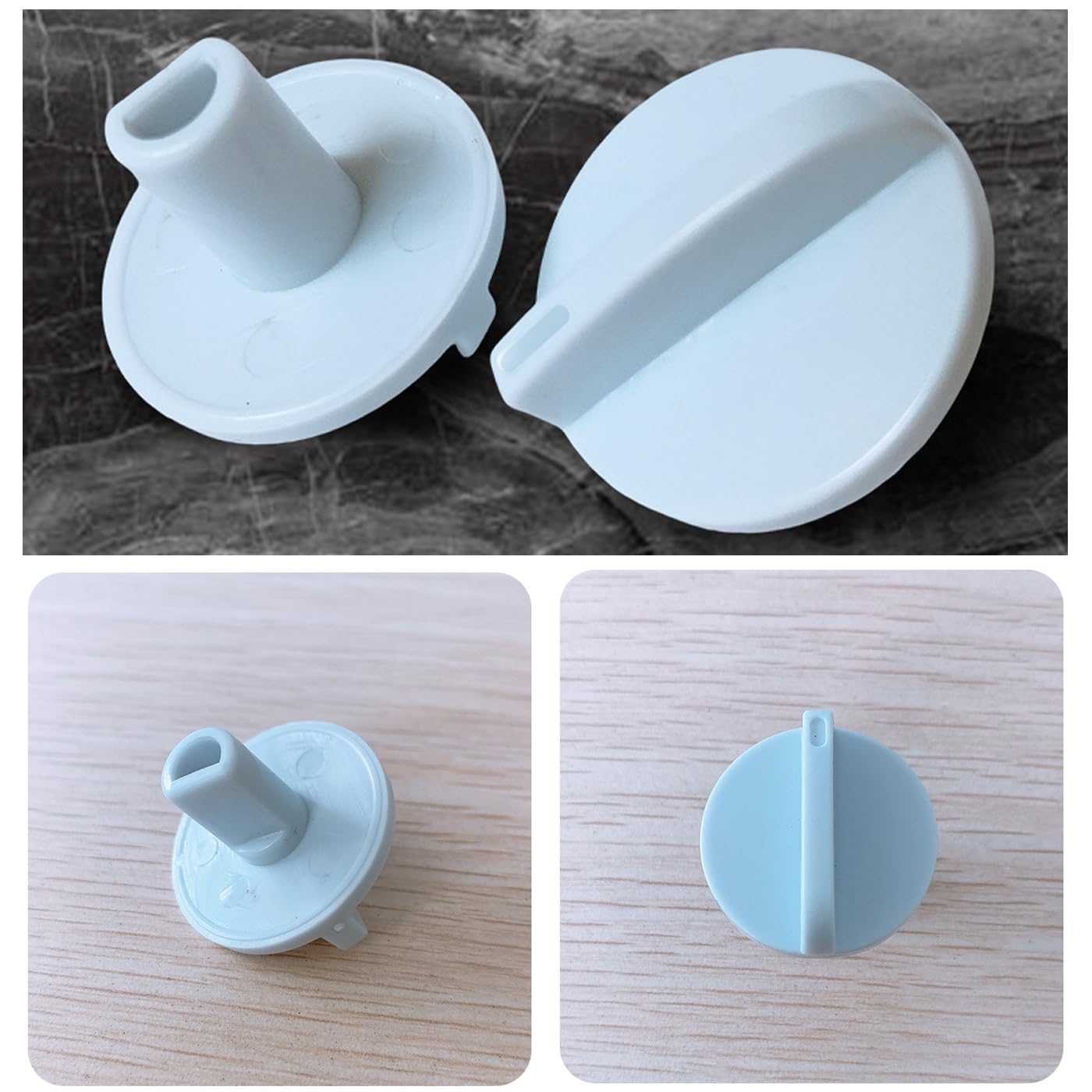 Snapklik.com : Recdec 2 Pack Temp Control Knob Replacement Refrigerator ...