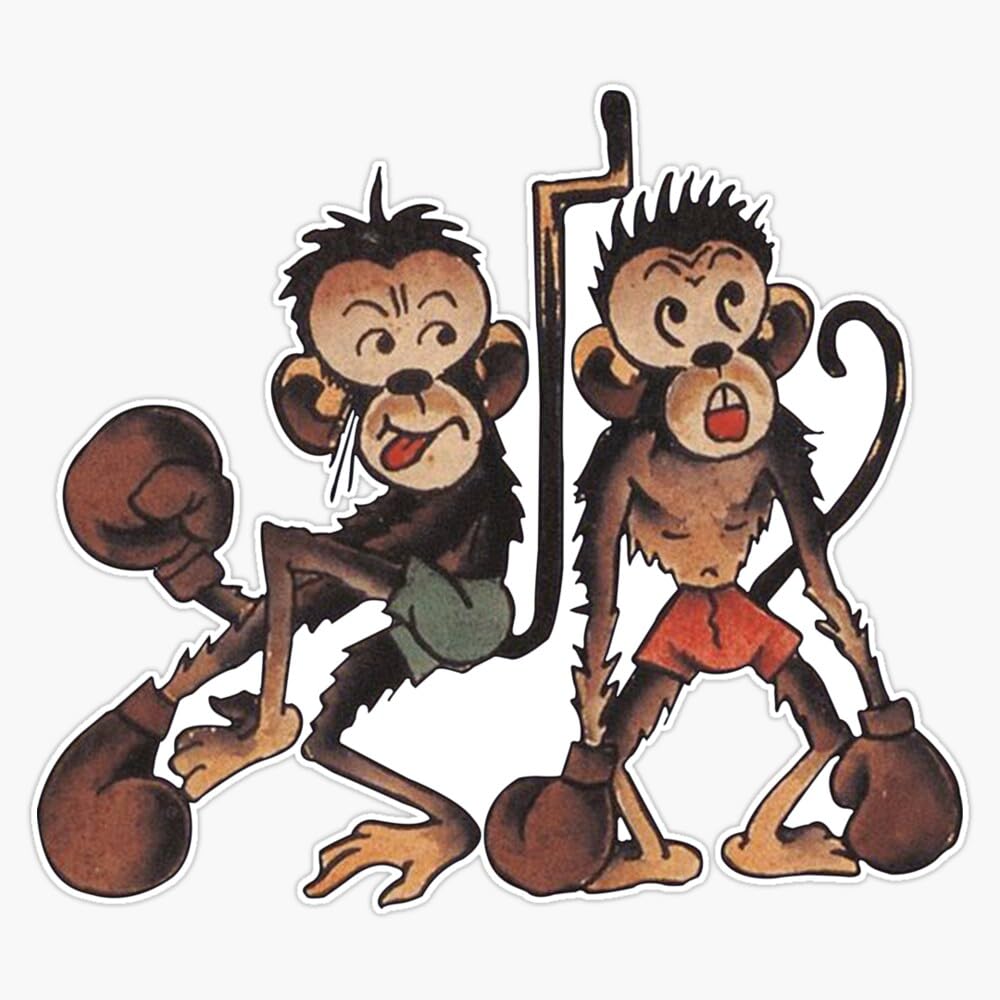 Traditional Monkey Tattoos