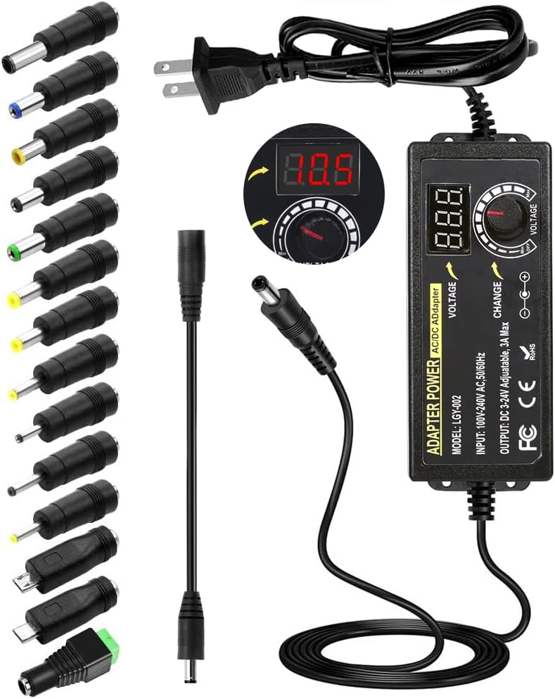 Amazon.com: aceyoon 38 PCS Universal Laptop DC Power Adapter Tips 5.5 ...