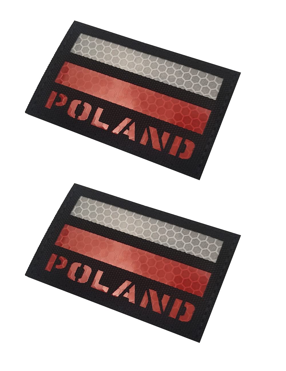 Reflective Patches For Backpacks Poland Flag Reflective Patches, IR ...