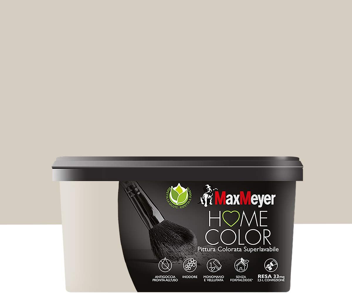MAXMEYER PITTURA COLORATA SUPERLAVABILE HOME COLOR LUNA 2,5L : Amazon ...