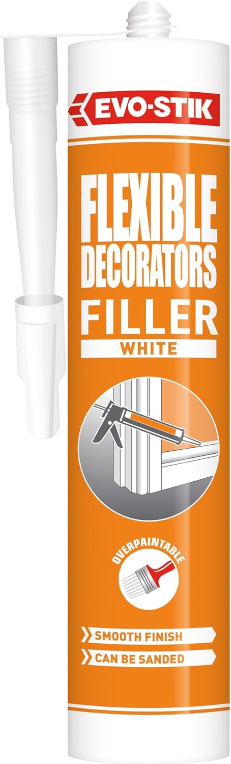 EVO-STIK Flexible Decorators Filler White, Acrylic Filler, Ideal for ...