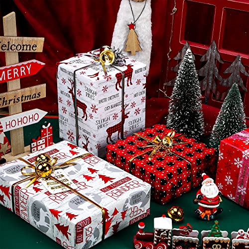 Snapklik.com : WRAPAHOLIC Christmas Wrapping Paper Roll - Rustic ...