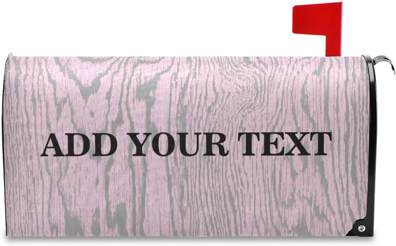 Amazon.com: stargrass Pink Wood Custom Personalized Mailbox Covers ...