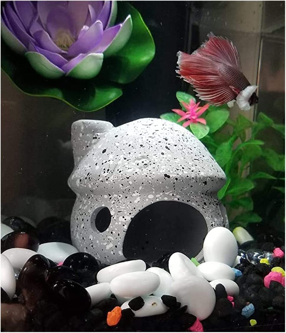 Snapklik.com : Saim Aquarium Decorations Mushroom House Ceramic Cave ...