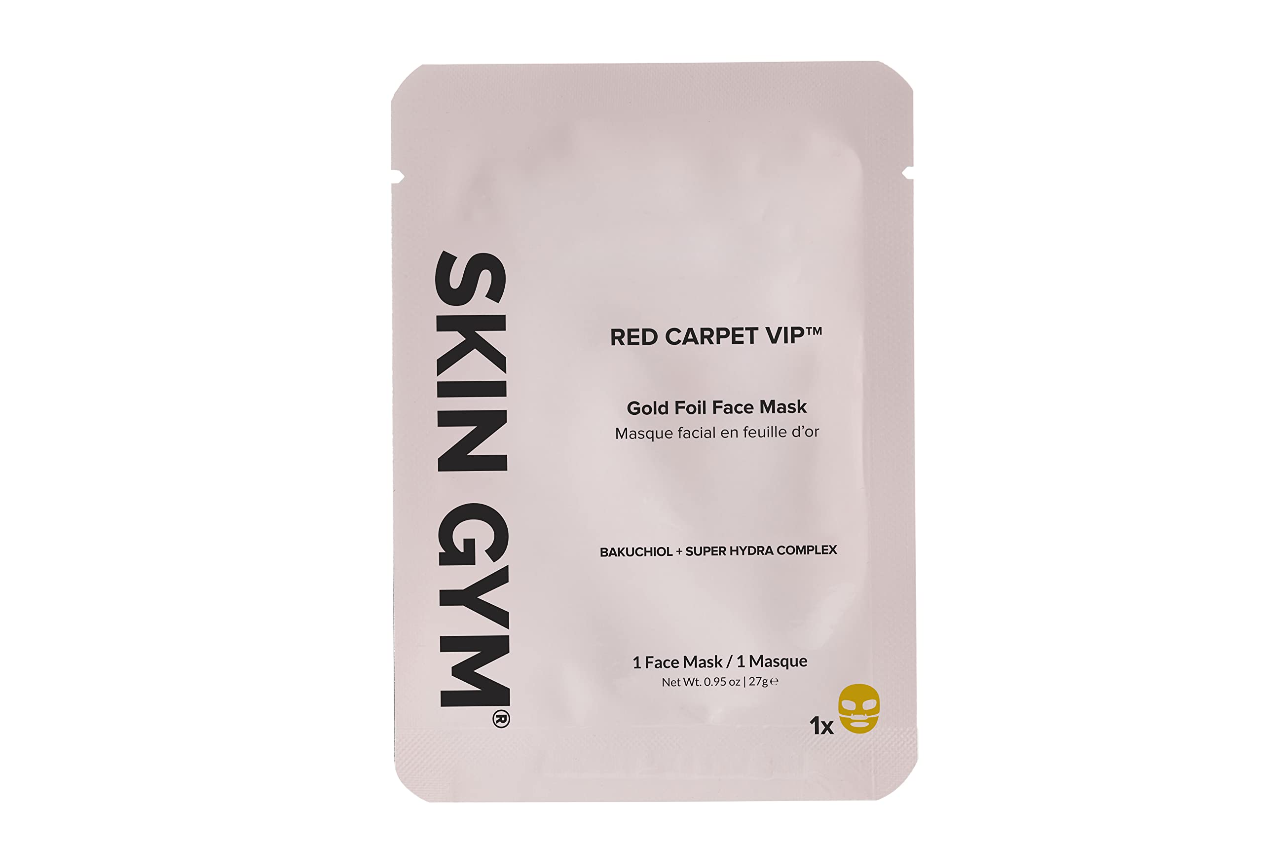 Amazon.com: SKIN GYM Gold Foil Face Mask - With Bakuchiol and Super ...
