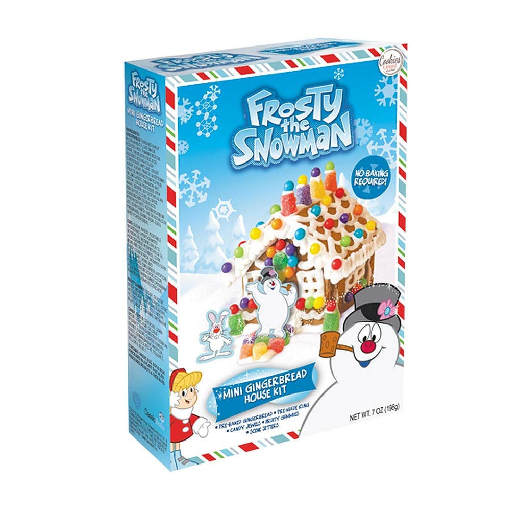 Amazon.com : Cookies United Frosty the Snowman Mini Gingerbread House ...
