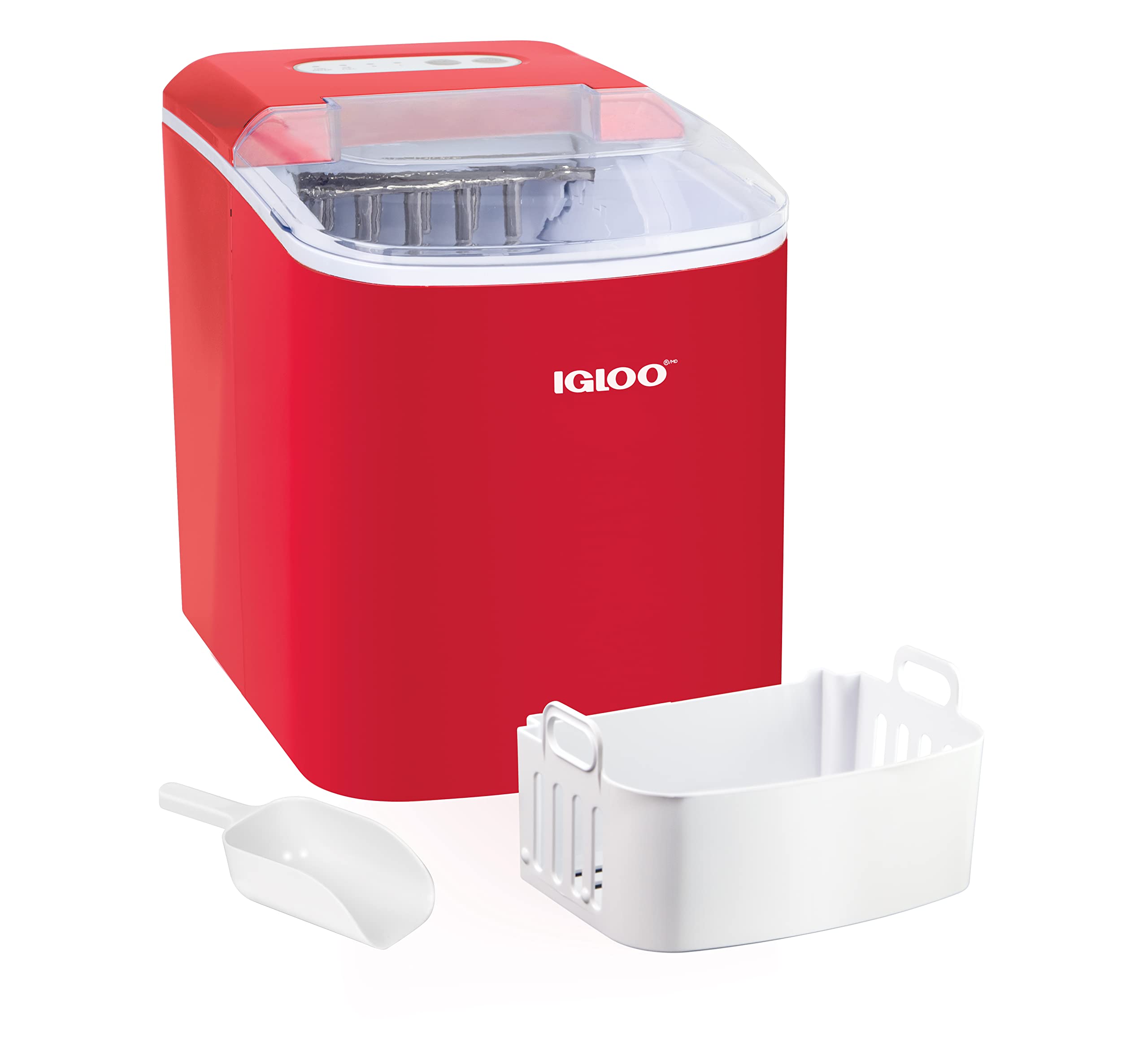 Igloo Automatic Portable Electric Countertop Ice Maker Machine, 26 ...