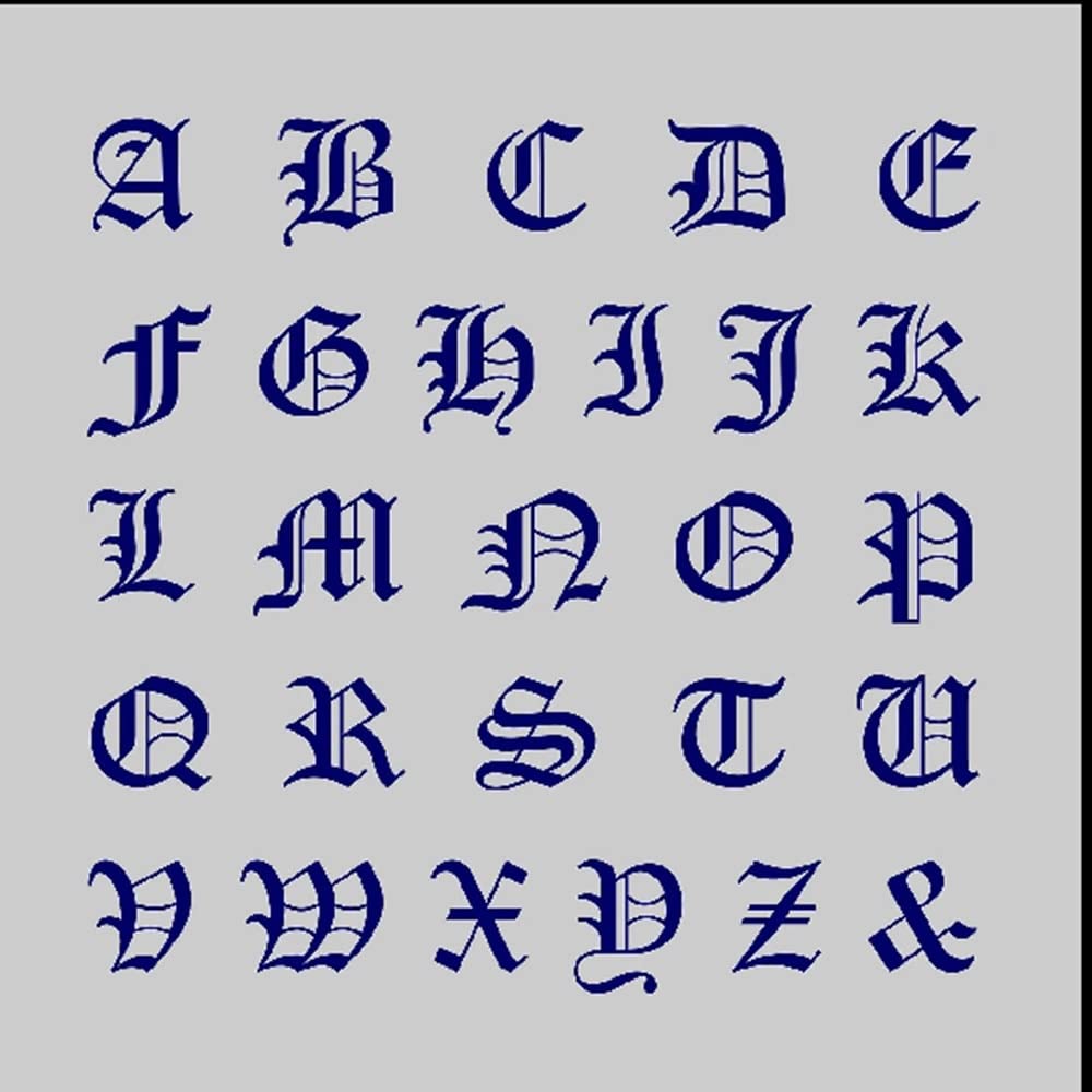 Abecedario Gotico Letras Goticas Mayusculas Letras Goticas