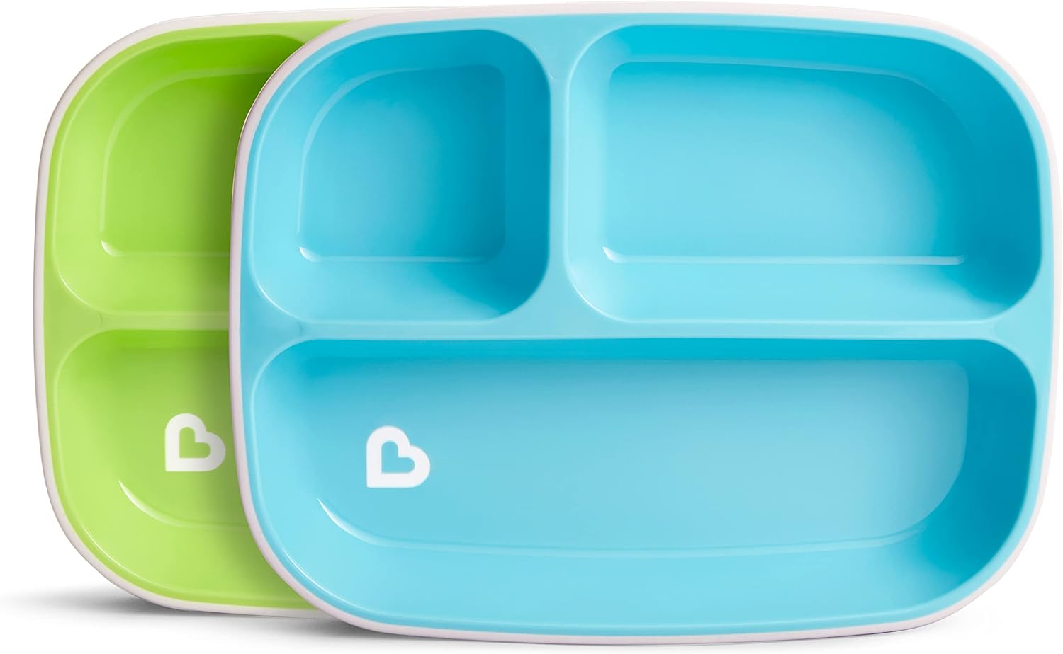 Amazon.com: Munchkin Plate Set, Blue/Green : Baby