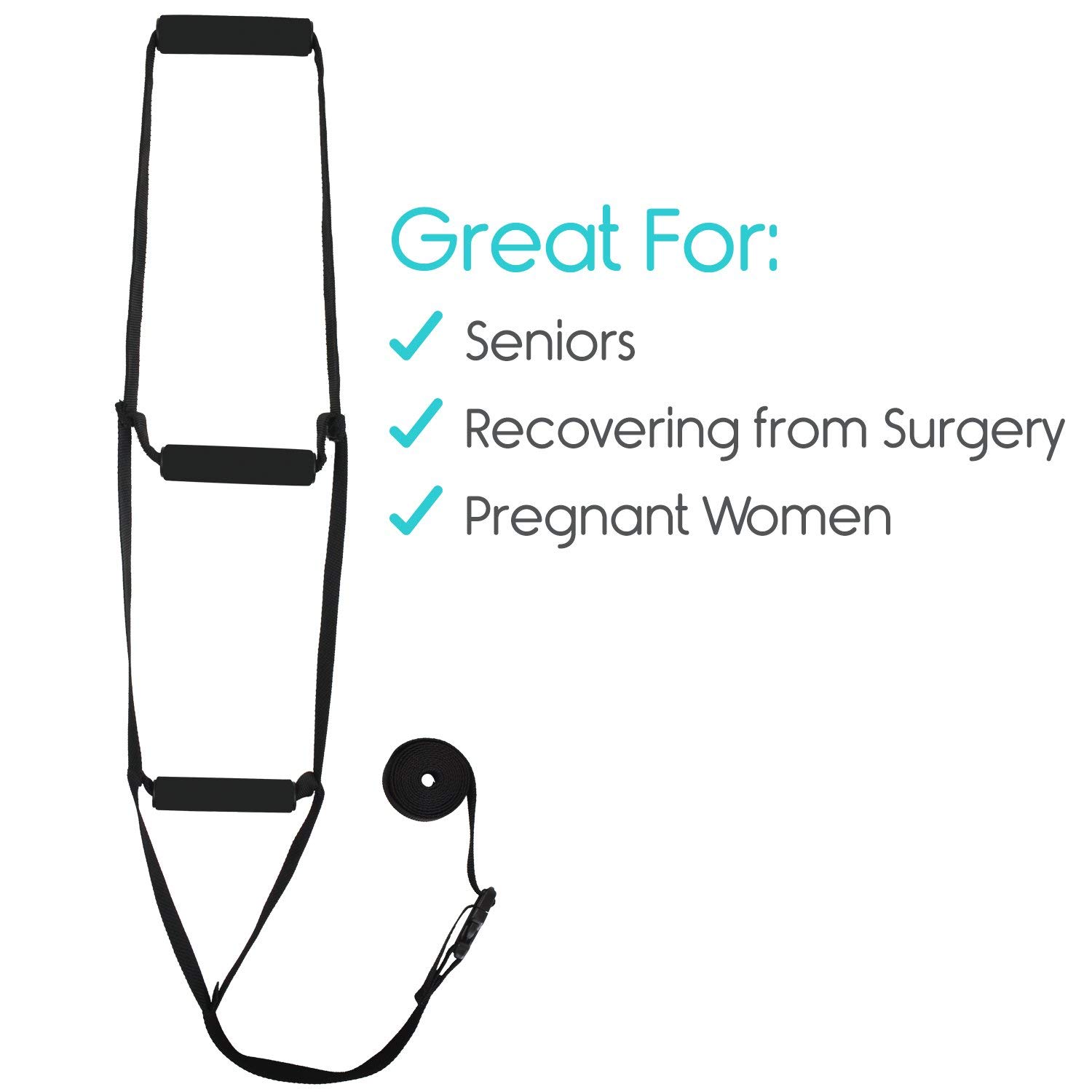 Vive Bed Ladder Assist Pull Up Assist Device With Handle Strap Rope ...