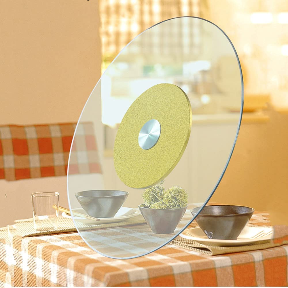 Buy YZJYB Dining Table Rotating Tray Clear Glass Kitchen Swivel ...