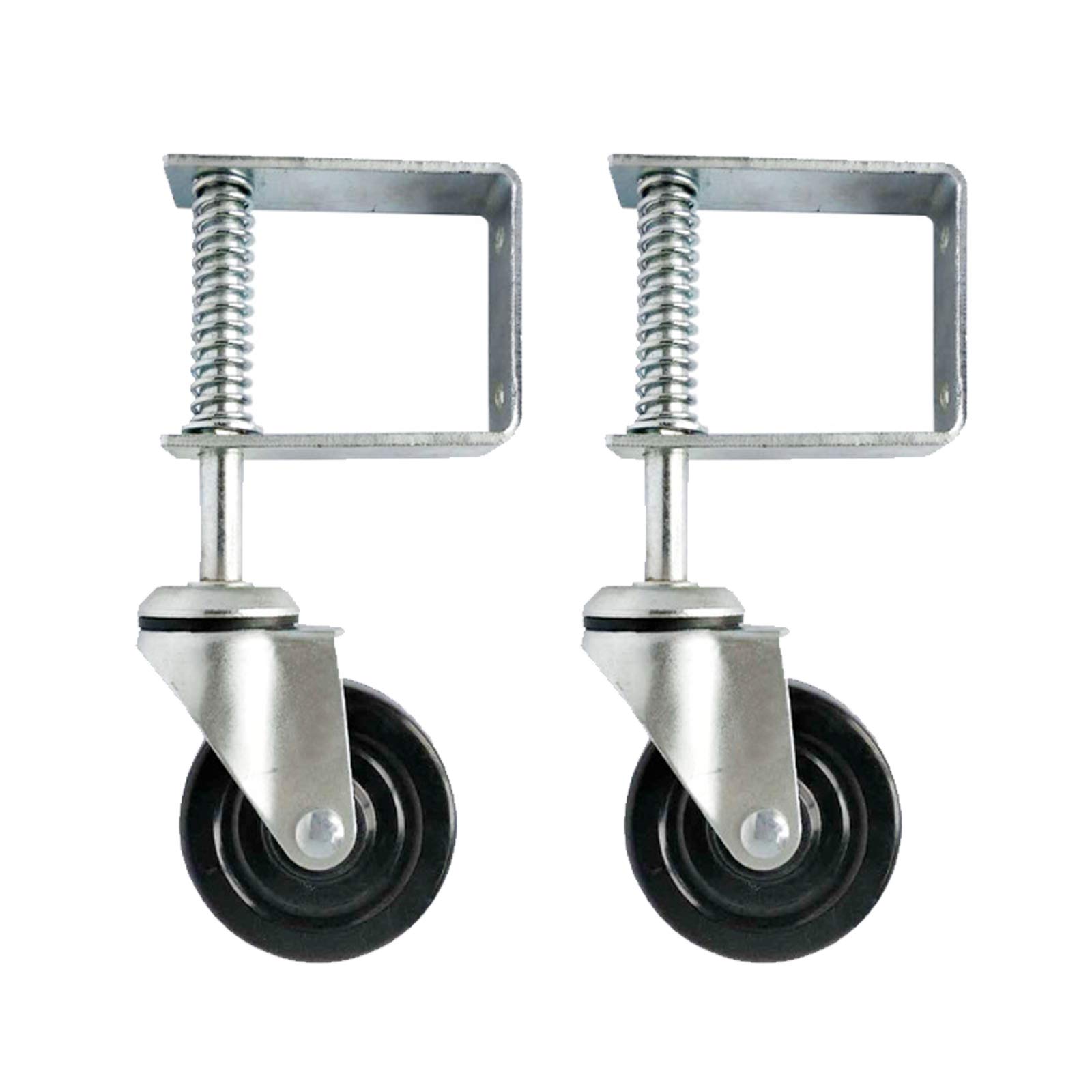 Buy Gate Wheel Spring Loaded Swivel Caster Rubber Gate Support Wheels ...