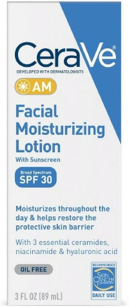 Amazon.com: AM Facial Moisturizing Lotion with Sunscreen : Beauty ...