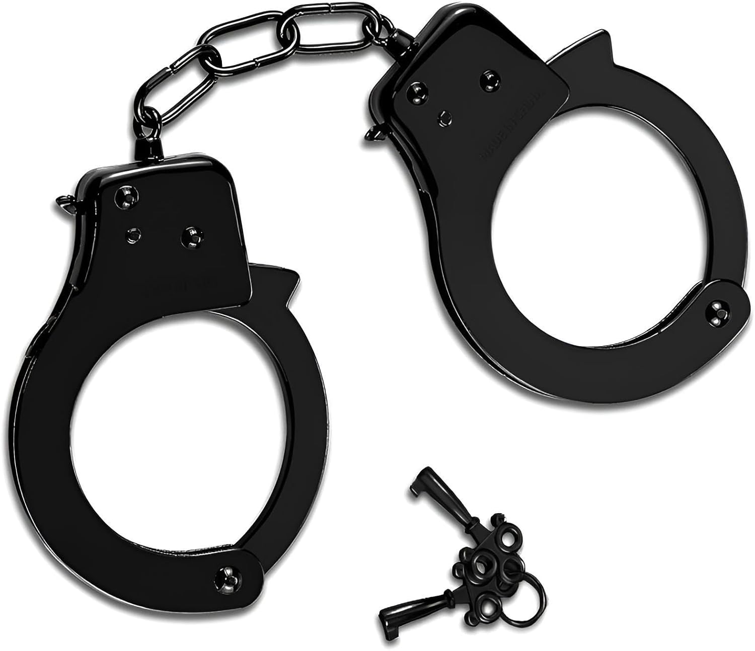 Amazon.com: Finduat Metal Handcuffs with Keys, Cop Costume Prop ...