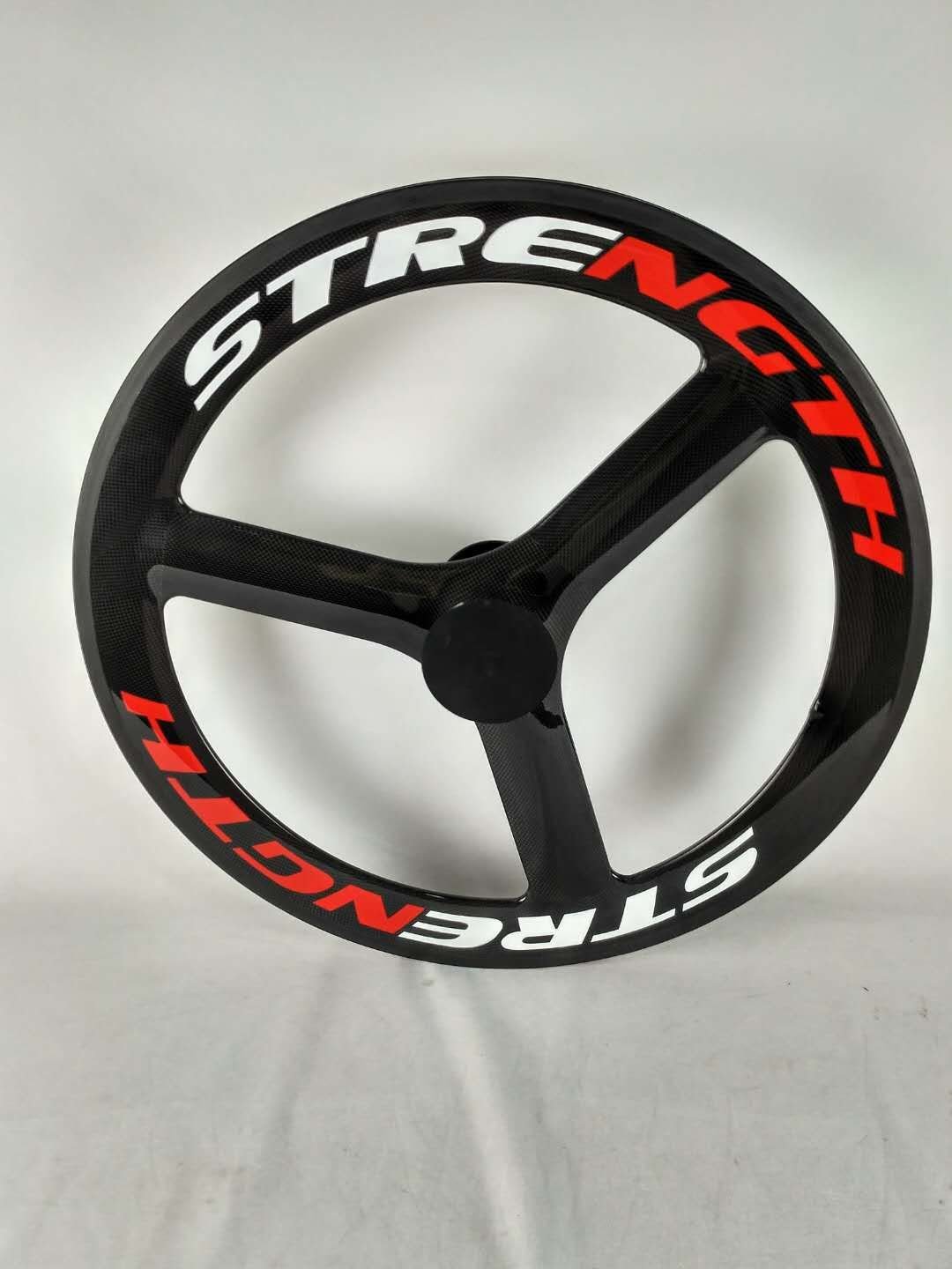 Strength Carbon Tri Spoke Wheel Front Wheel Road Bike 700C 3 Spoke ...