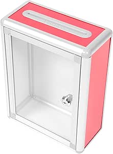 Amazon.com: TEMPNAP 1pc Box Mailbox Clear Outdoor Post Photo Donation ...