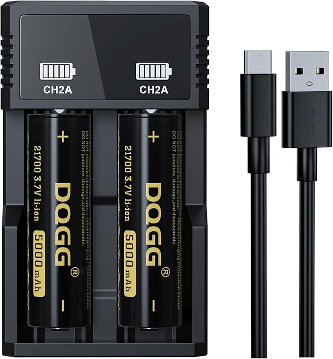 Amazon.com: ABCTOY 21700 Rechargeable Battery 3.7Volt 5000mAh High ...