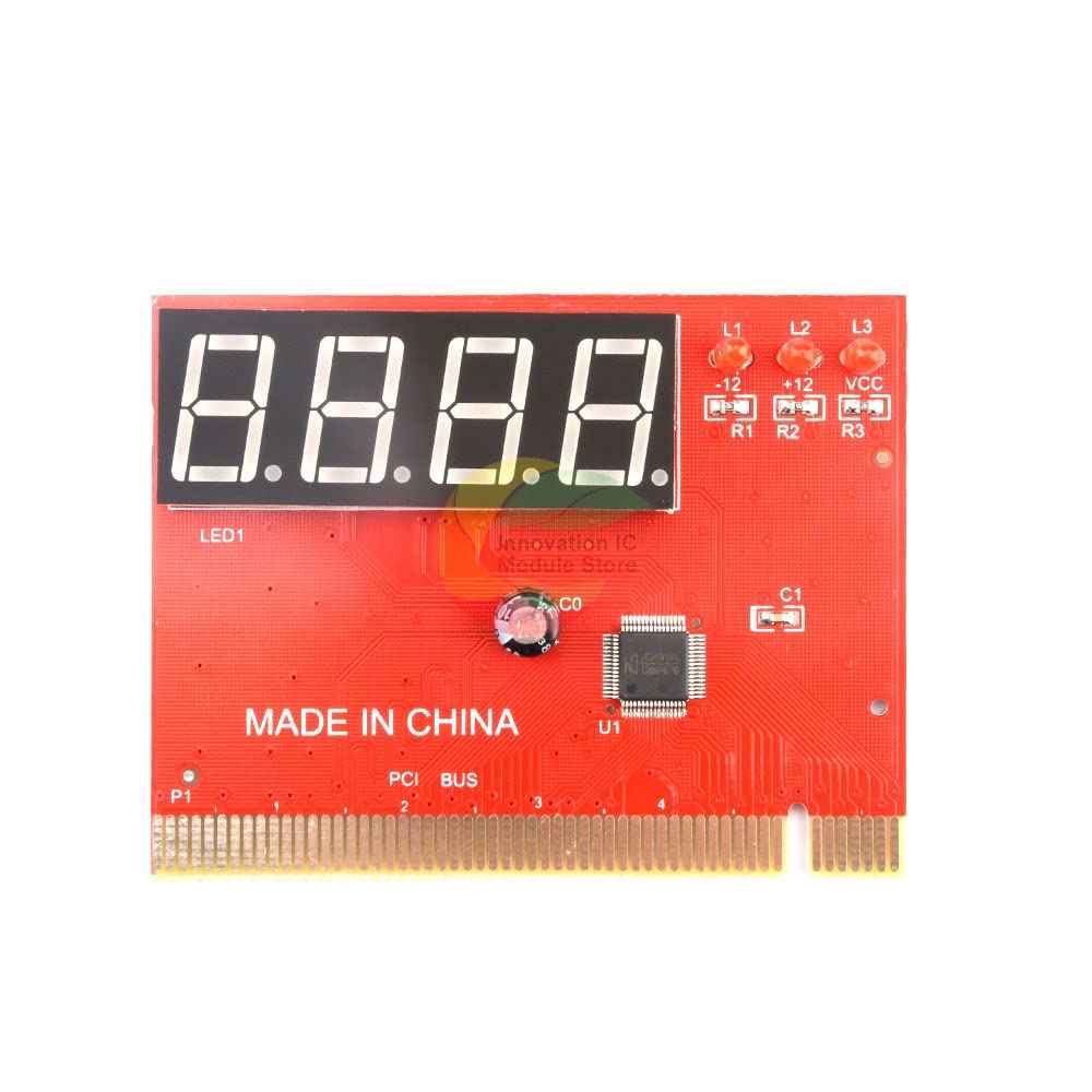 Buy PC 4 Digital PCI Card PC Analyzer Diagnostic Motoard POST Test Red ...