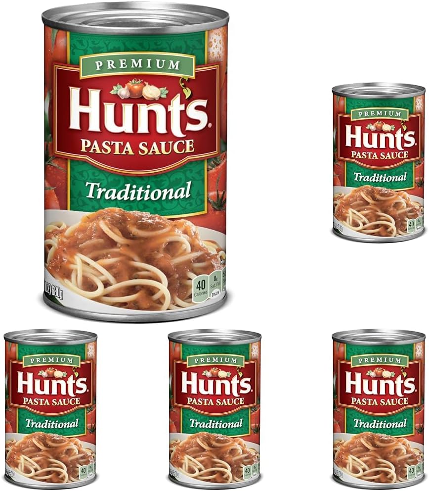 Amazon.com : Hunt's Traditional Pasta Sauce, 24 oz (Pack of 5 ...