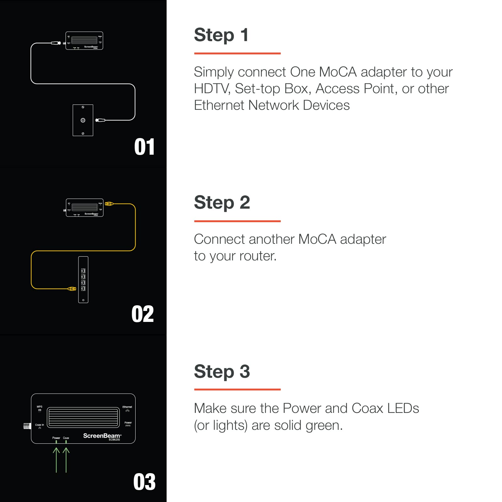 ScreenBeam MoCA 2.5 Network A...B088KV2YYL | Encarguelo.com