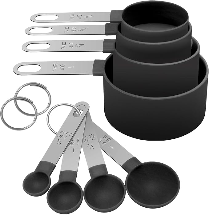 Amazon.com: Measuring Cups Set Measuring Spoons Set, Nesting Measure ...