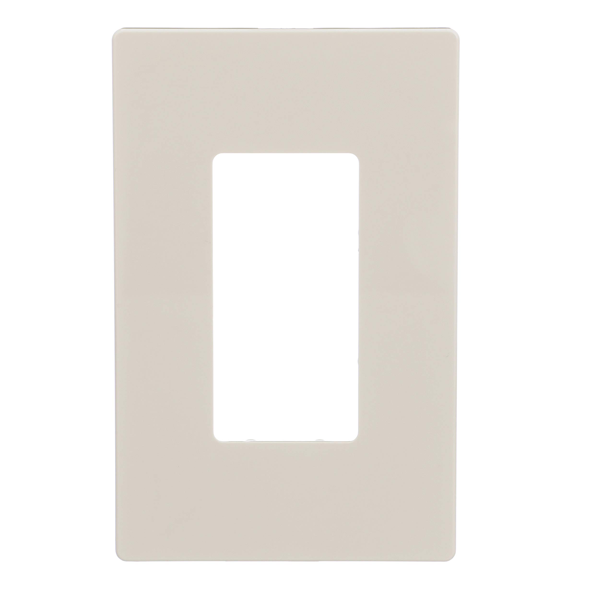 EATON Wiring PJS26LA Decorator Screwless Wallplate, 1-Gang, Light ...