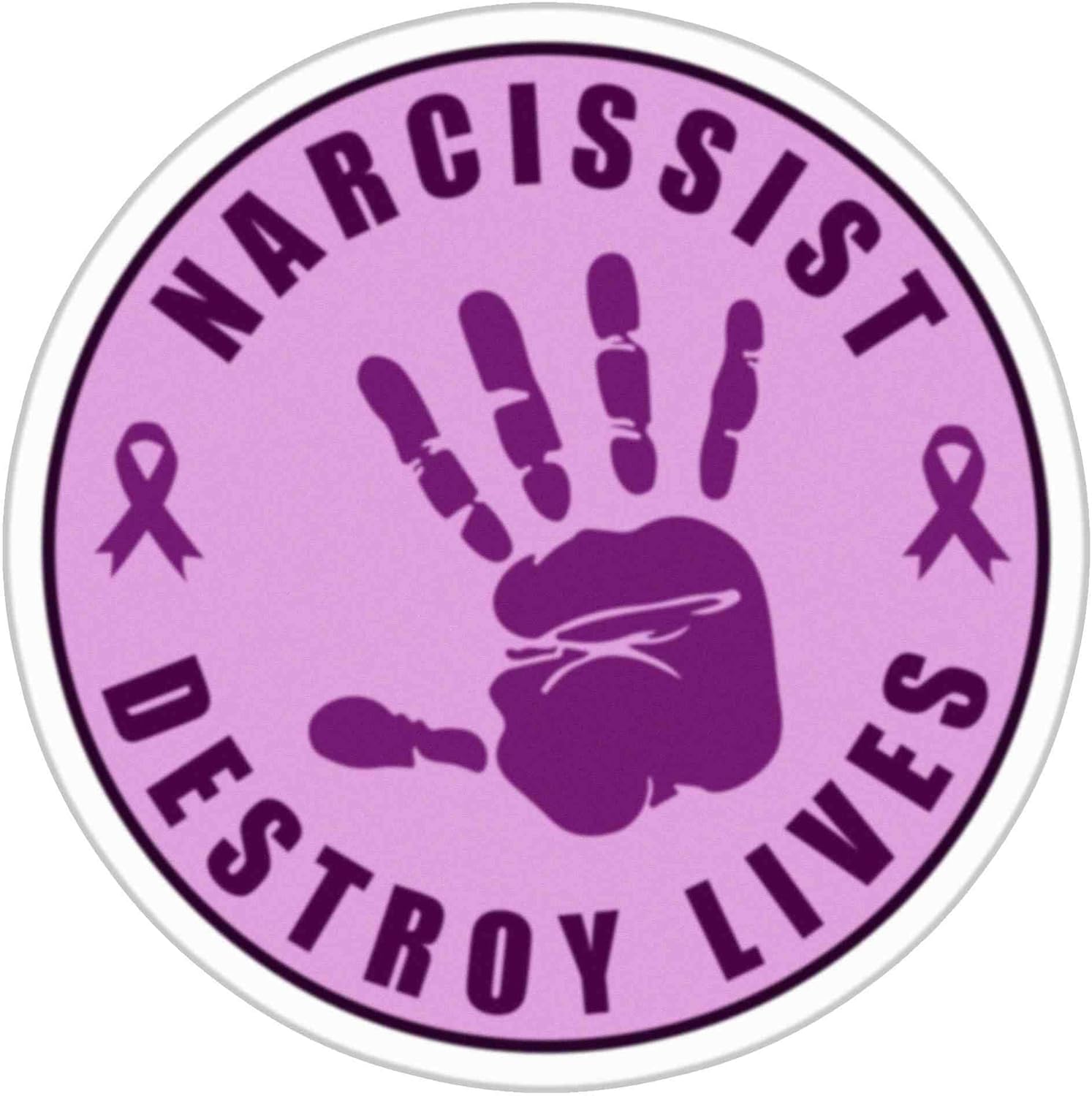 Amazon.com: Domestic Violence Warrior Sticker Narcissist Destroy Lives ...
