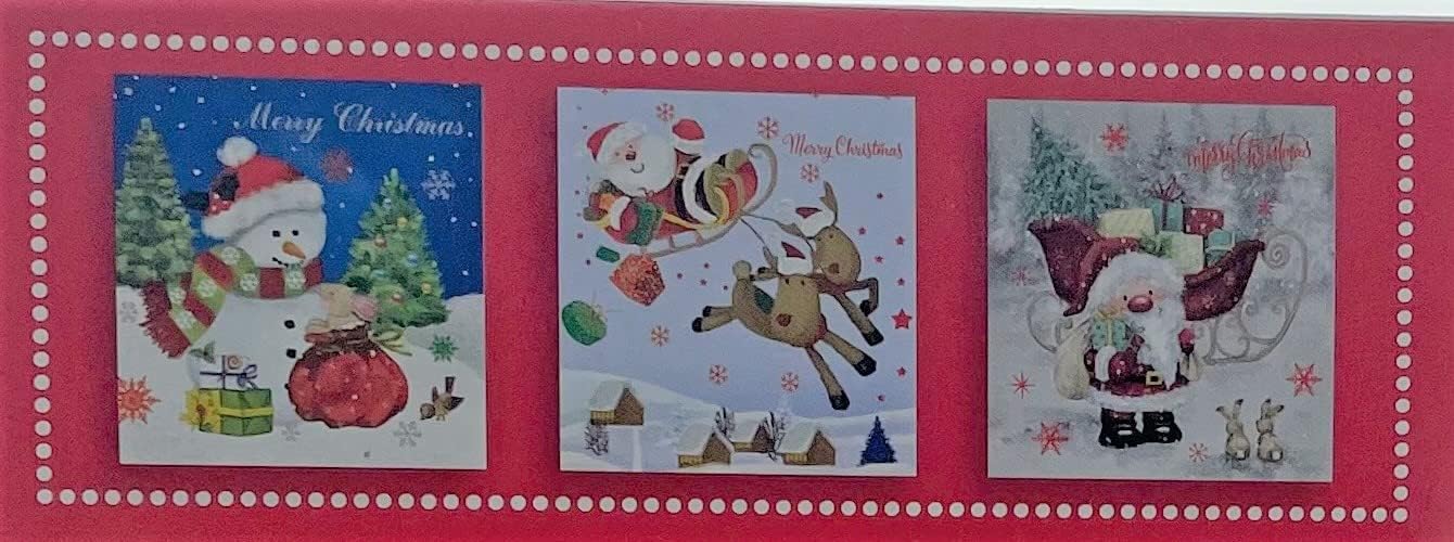 Bumper Box Of 30 Cute Christmas Cards – 6 Cute Designs Per Pack – BigaMart
