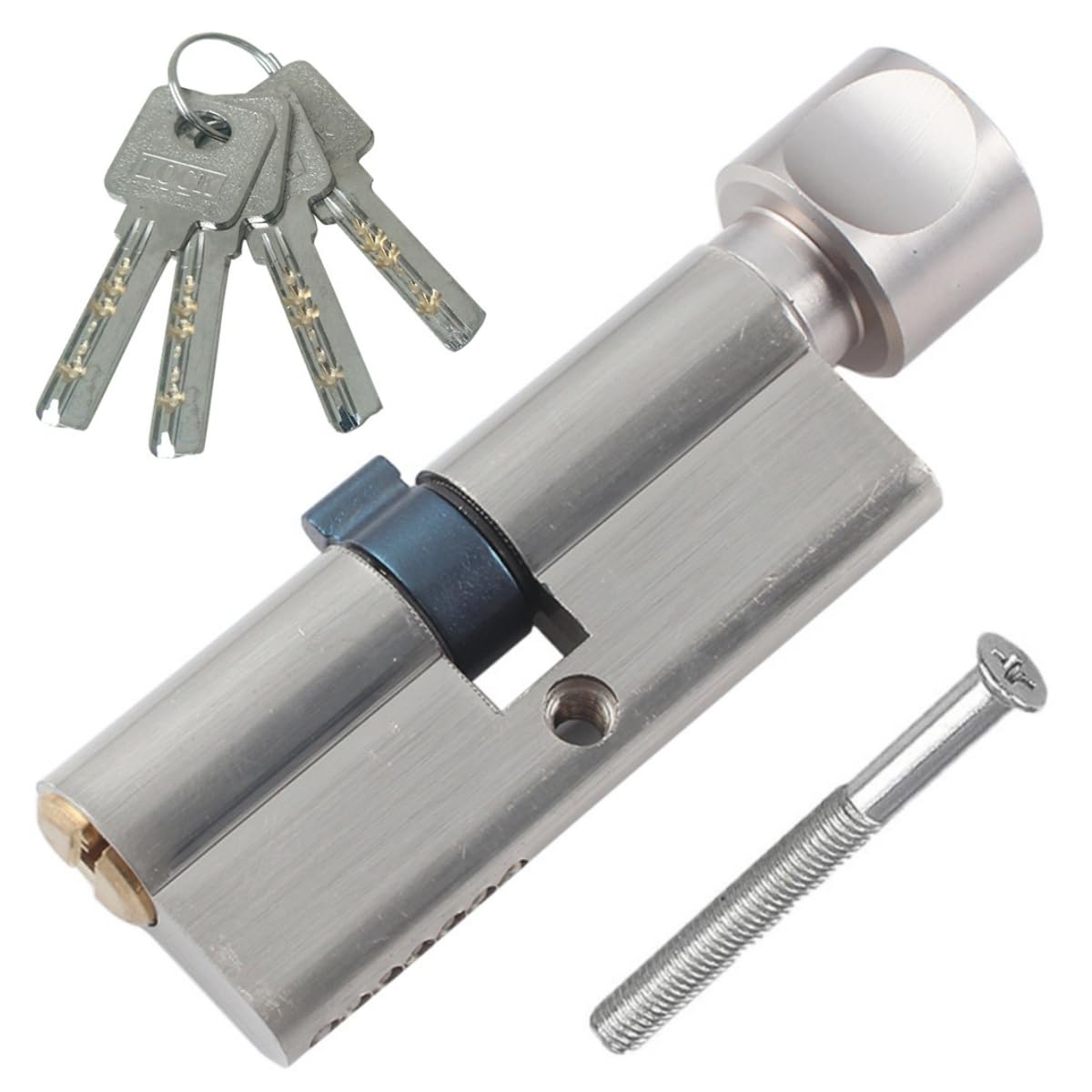 Buy 35T/35 Thumb Turn Euro Cylinder Lock (70mm), Gate Lock with 4 Keys ...