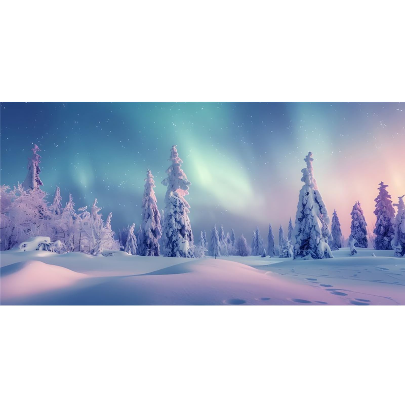 Snapklik.com : Winter Snow Scene Fish Tank Background 36x20 Inch ...