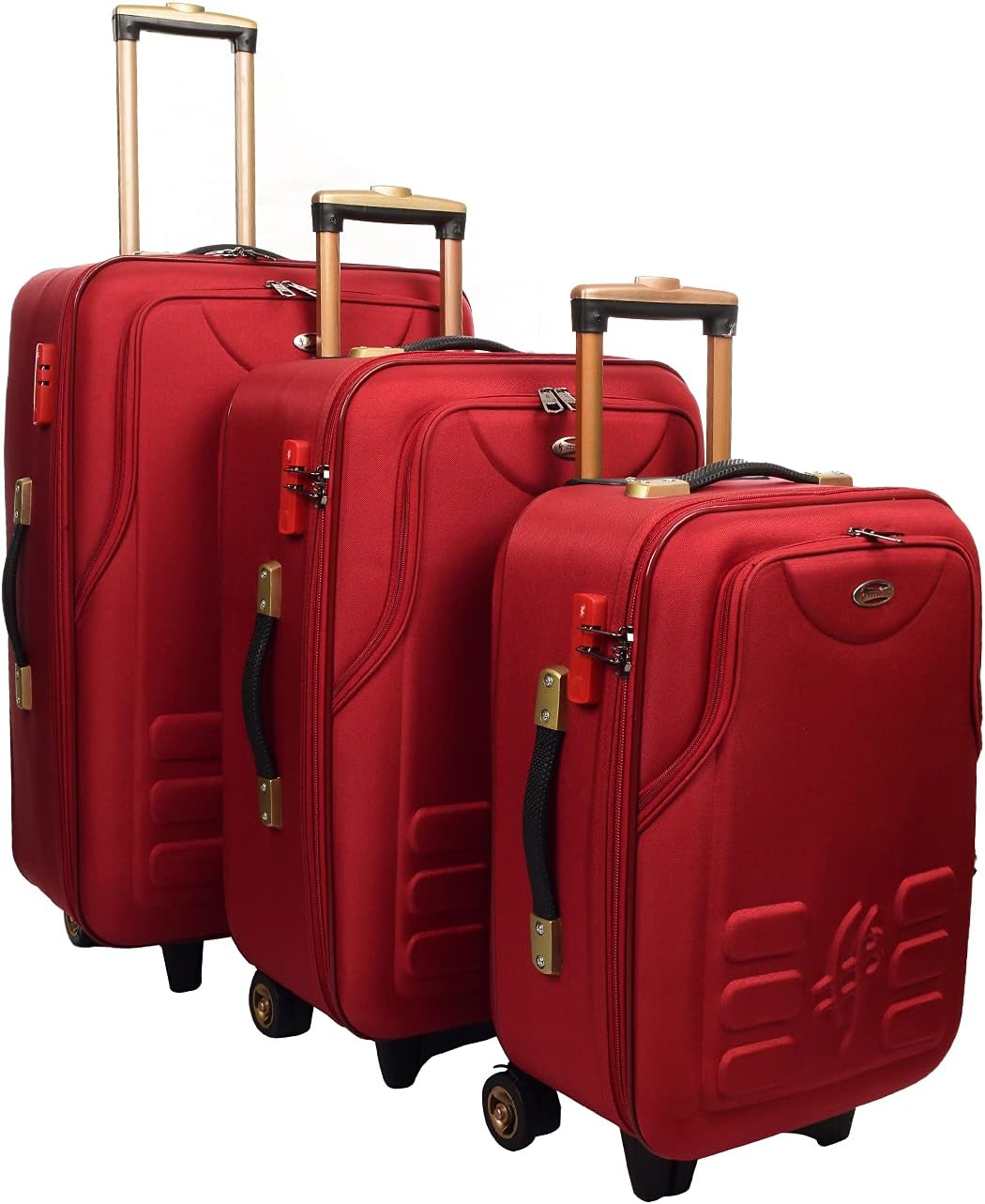 Buy ZIPLOC Polyester Trolley Bag/Suitcase/Luggage (Set of 2(20&24 inch ...