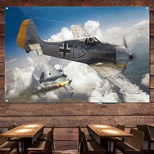 WWII Luftwaffe FW-190 Fighter Poster Wall Chart - Air Force Military ...