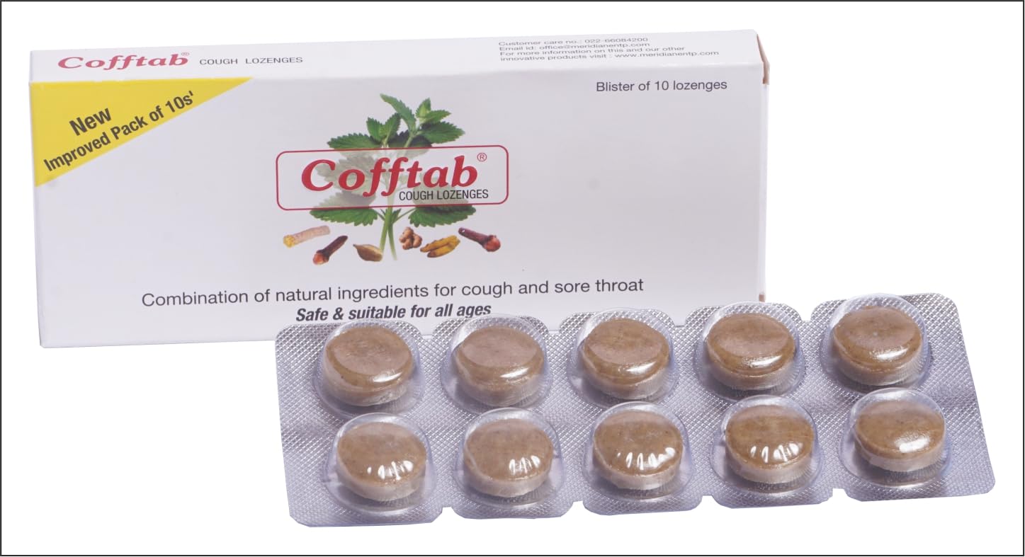 Buy Cofftab Cough and Cold Lozenges Tablet (Pack of 10x3) = 30 lozenges ...