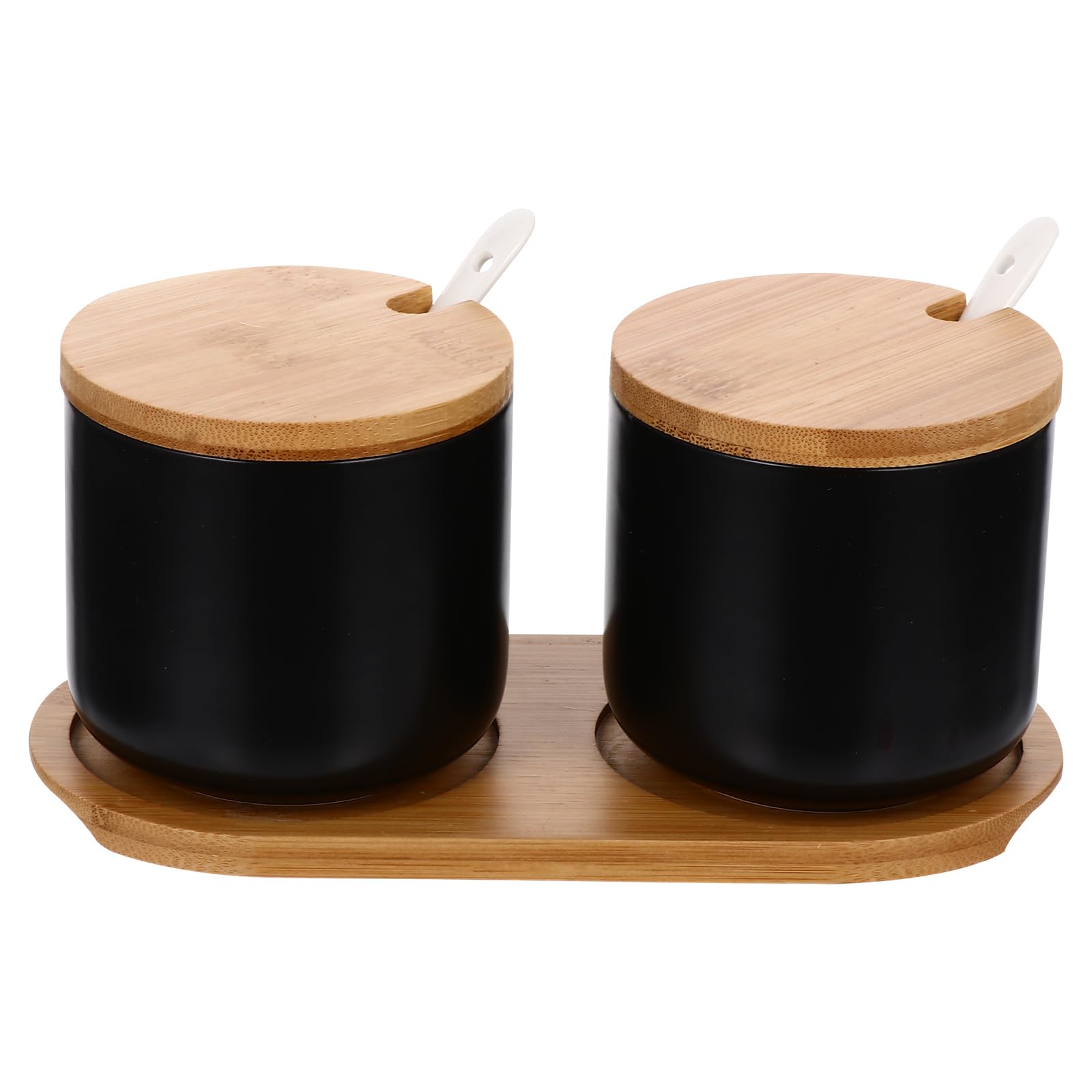 Amazon.com | Ceramic Condiments Container Seasoning Box Condiment Pots ...