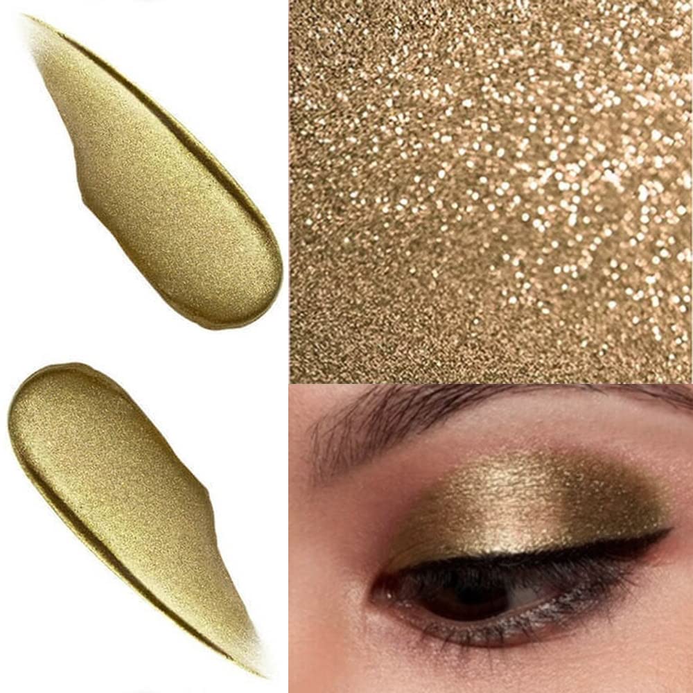Gold Shimmer Eye Makeup
