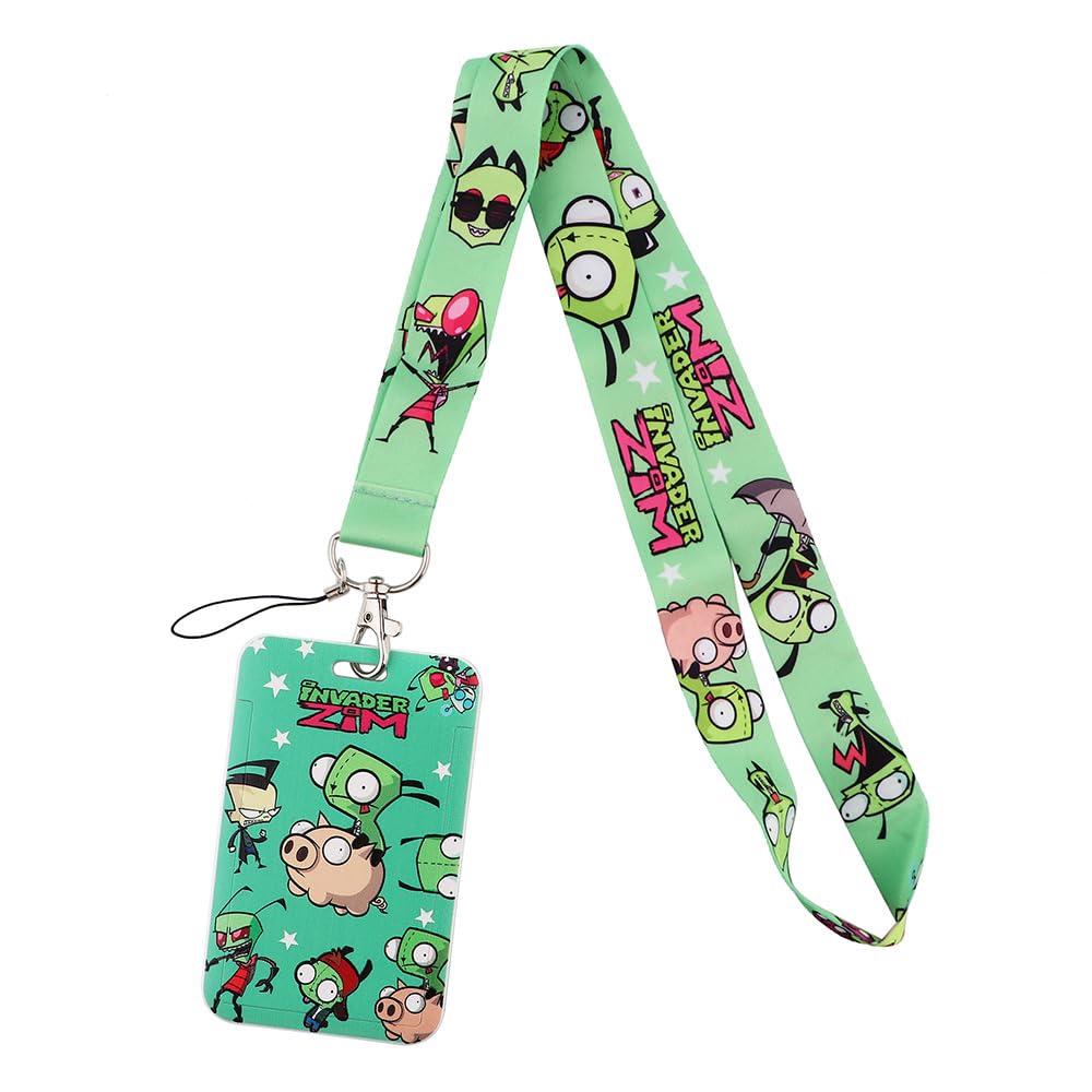 Amazon.com: Cartoon Cute Anime Keychain, Anime ID Badges Lanyard, Key ...