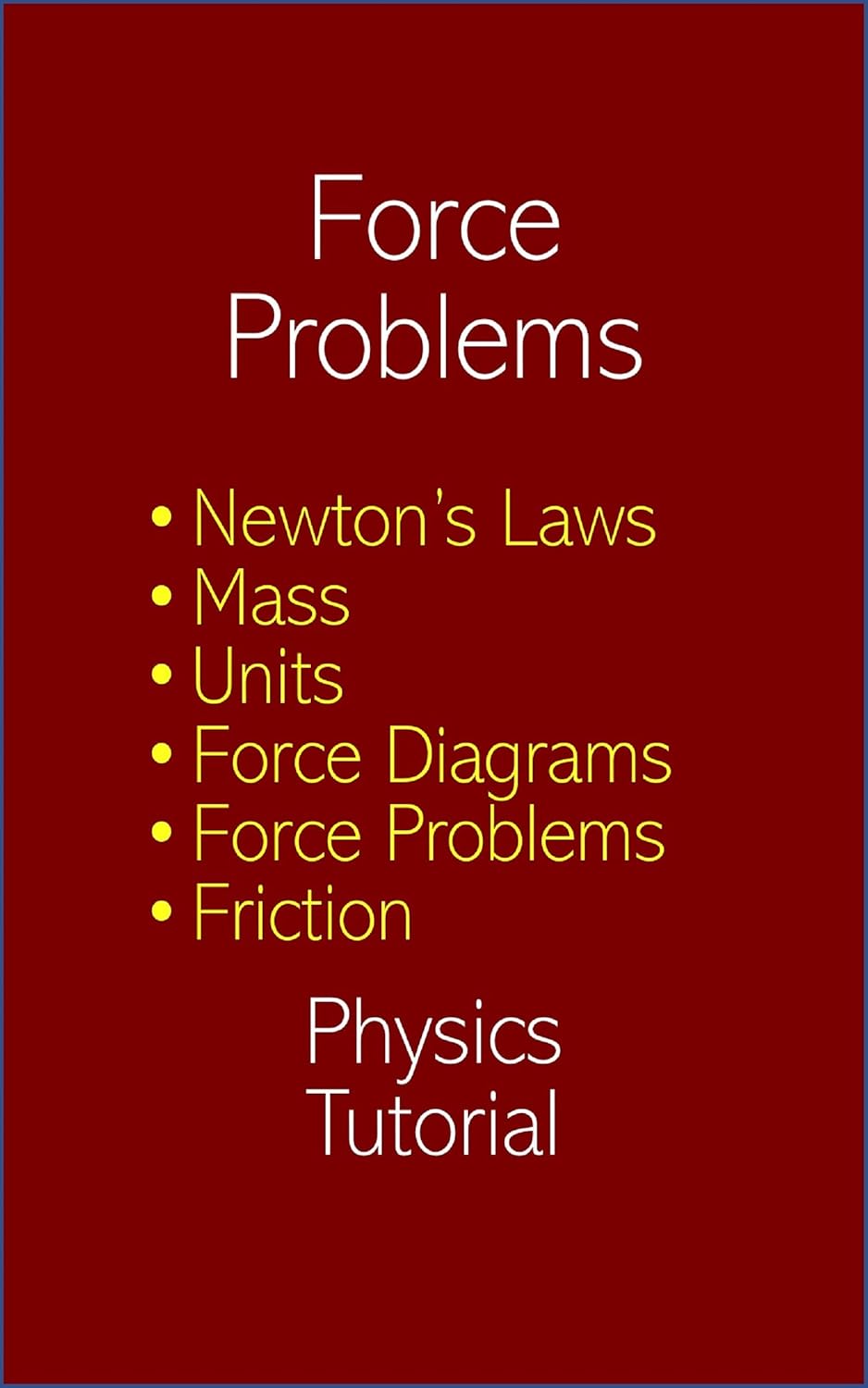 Amazon.com: Force problems: Physics Tutorial eBook : Pack, Brian ...