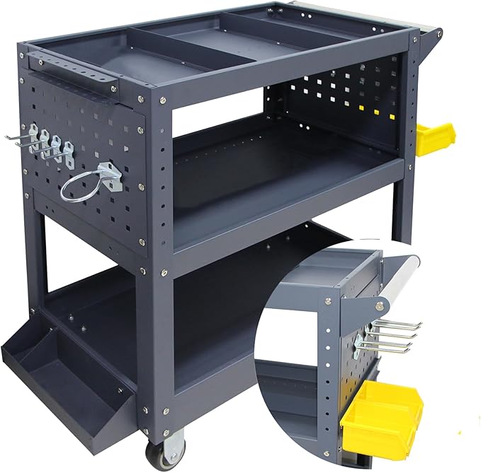 Amazon.com: Mechanics Cart, 500 lbs Capacity, 31.5"x29"x15", Rolling ...